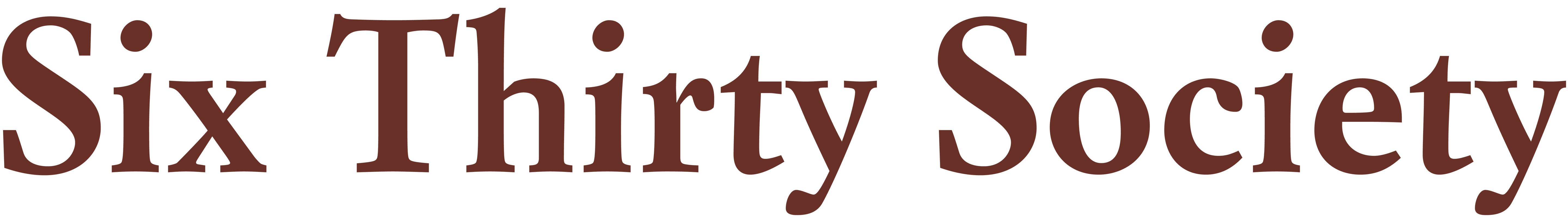 Six Thirty in Sydney – Six Thirty Society